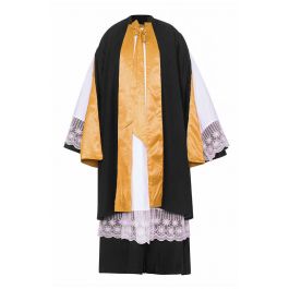 Roman-Style Mantelletta in Black